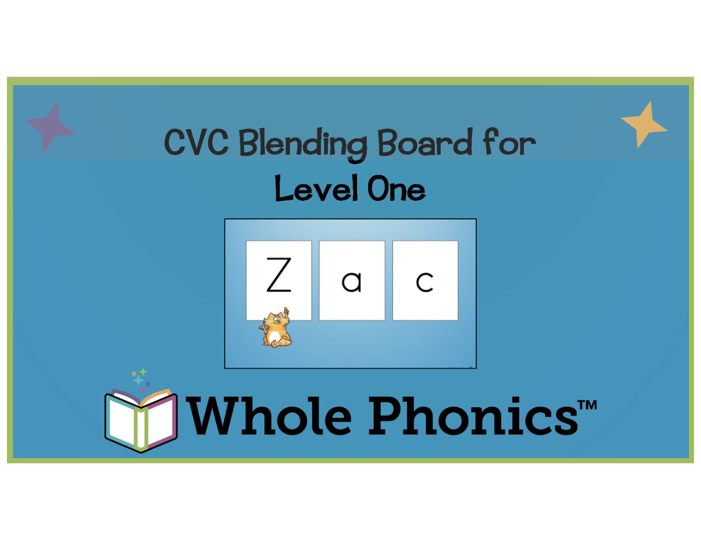 CVC Blending Board for Level One – Whole Phonics™