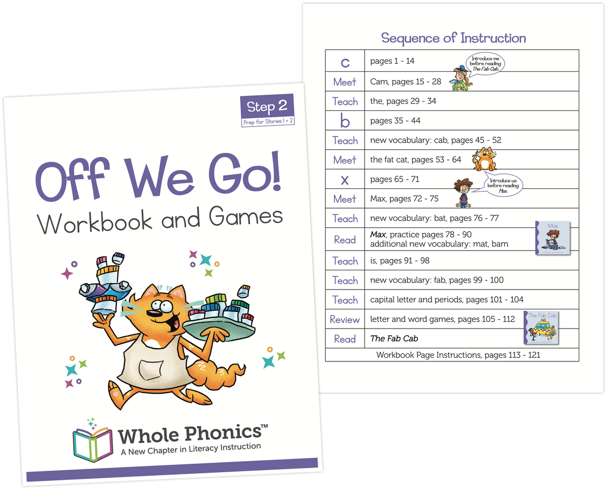 Off We Go! Complete Set, Readers and Workbooks – Whole Phonics™