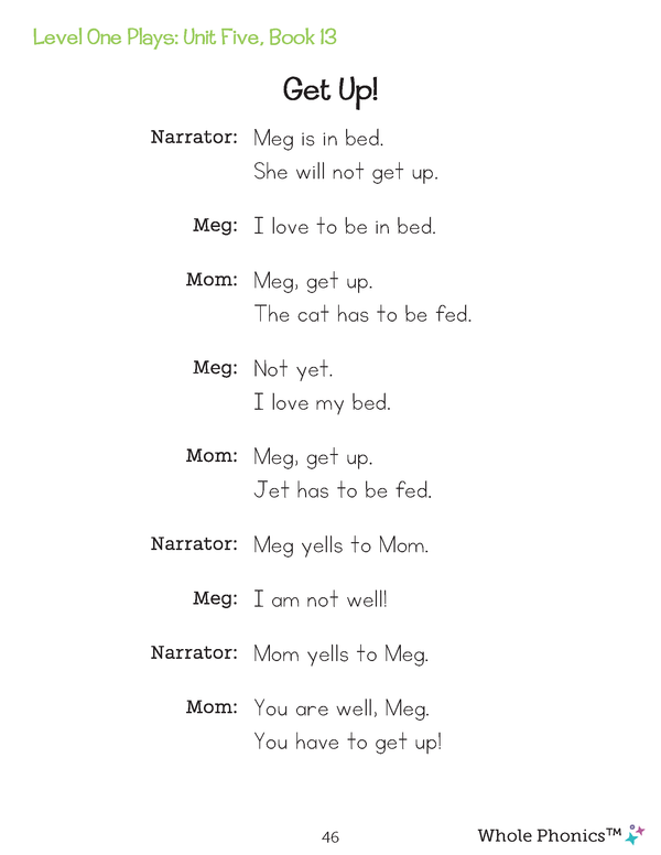 Let's Play! Short Vowel Reader's Theater (Level 1) – Whole Phonics™